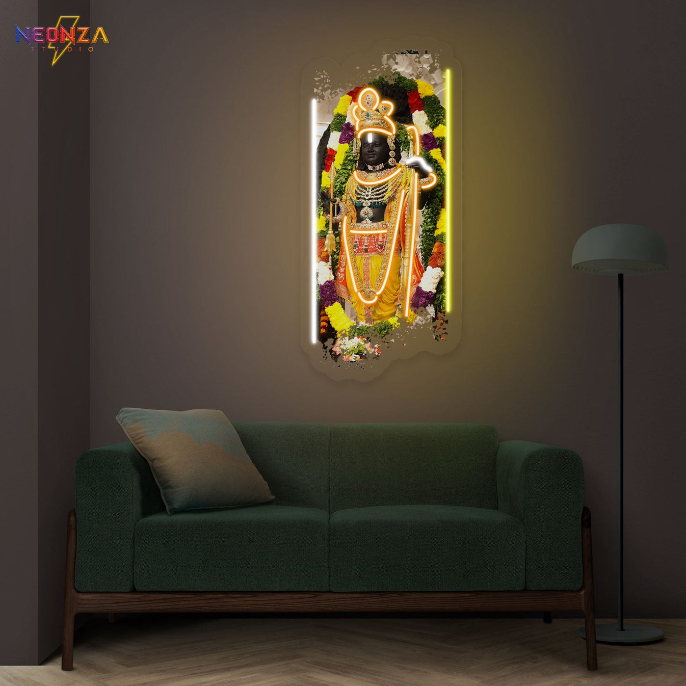 Ram Lalla Neon Sign Artwork – acrylicsheetsindia