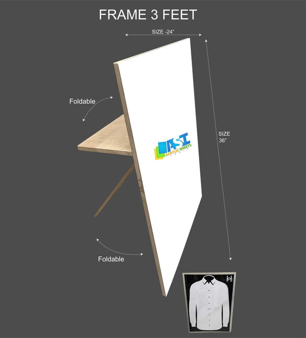 Wooden Base Clothing Projection Frame 32x24 inch – acrylicsheetsindia