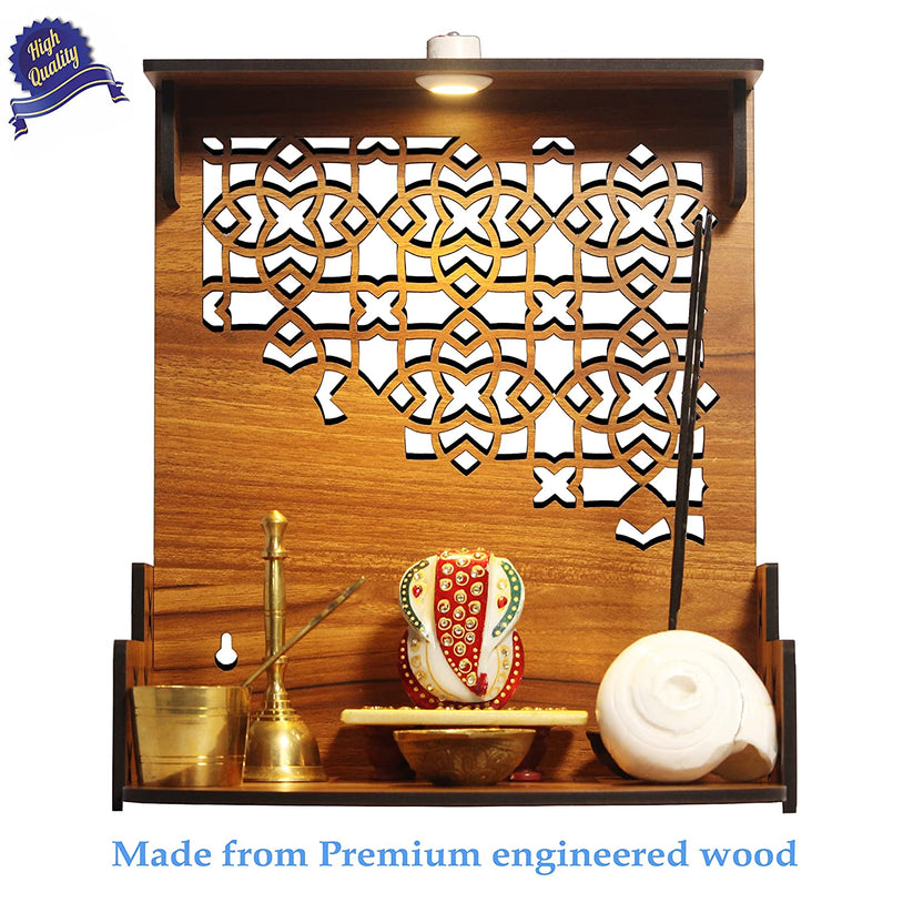 Divine Beautiful Wooden Pooja Stand for Home – acrylicsheetsindia