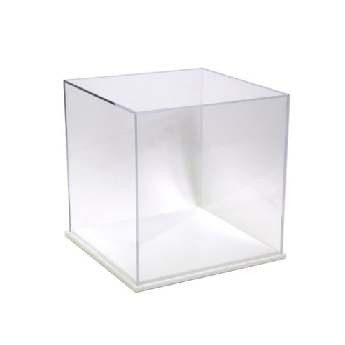 Acrylic Display Box 12 x 12 x 12 with White Base – acrylicsheetsindia