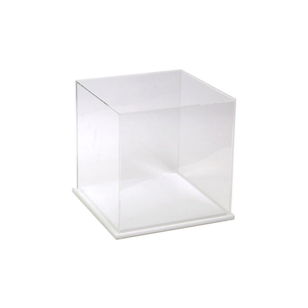 Acrylic Display Box 8 x 8 x 8 with White Base – acrylicsheetsindia
