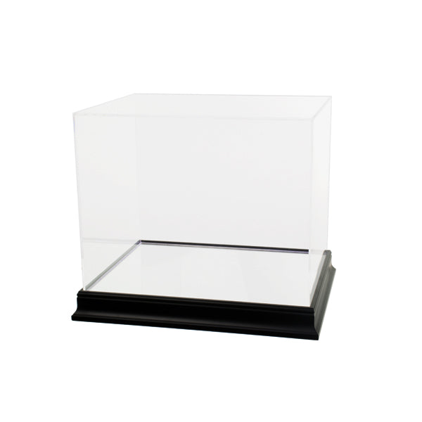 Custom Size Acrylic Box with Glossy Black Wood Base – acrylicsheetsindia